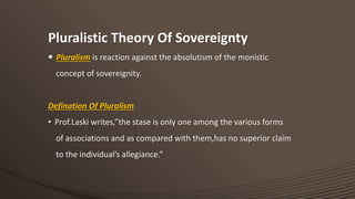 Theory of sovereignty | PPTX