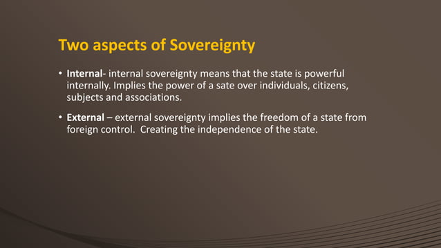 Theory of sovereignty | PPT | Free Download