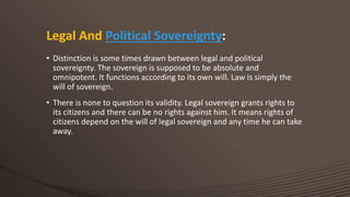 Theory of sovereignty | PPTX
