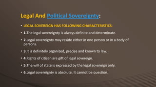 Theory of sovereignty | PPTX