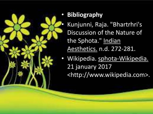 Theory of sphota | PPT Theory of sphota | PPT