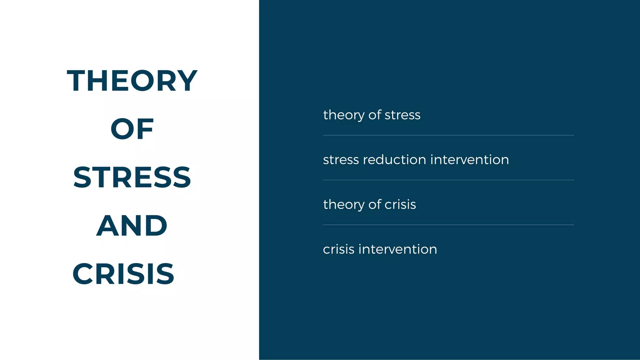 theory of stress and crisis | PPT | Free Download