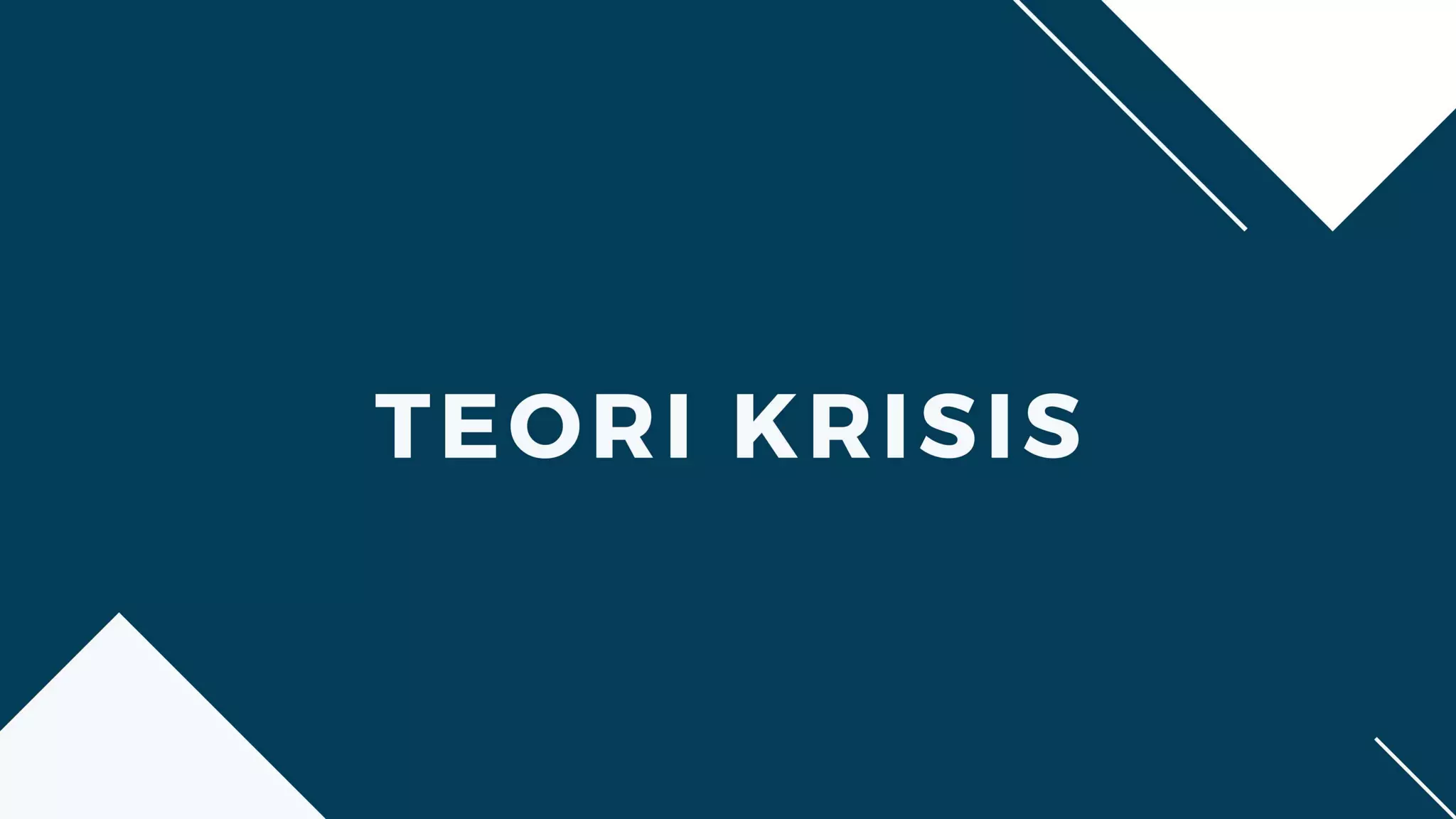 theory of stress and crisis | PDF