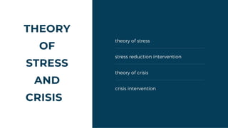 theory of stress and crisis | PDF