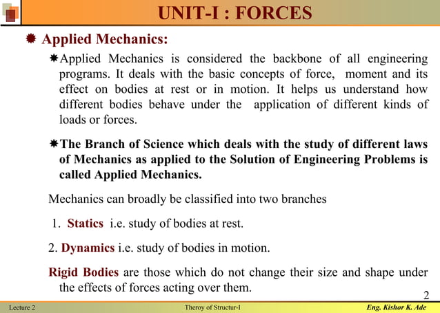 THEORY OF STRUCTURES-I [B. ARCH.] | PDF