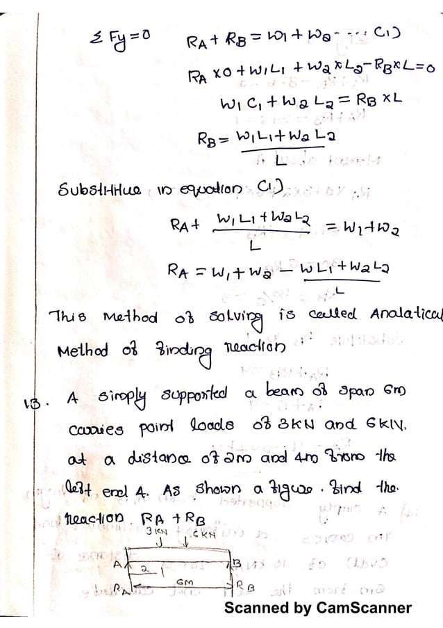 Theory of structures I - STUDENT NOTE BOOK (Polytechnics Revision 2015)
