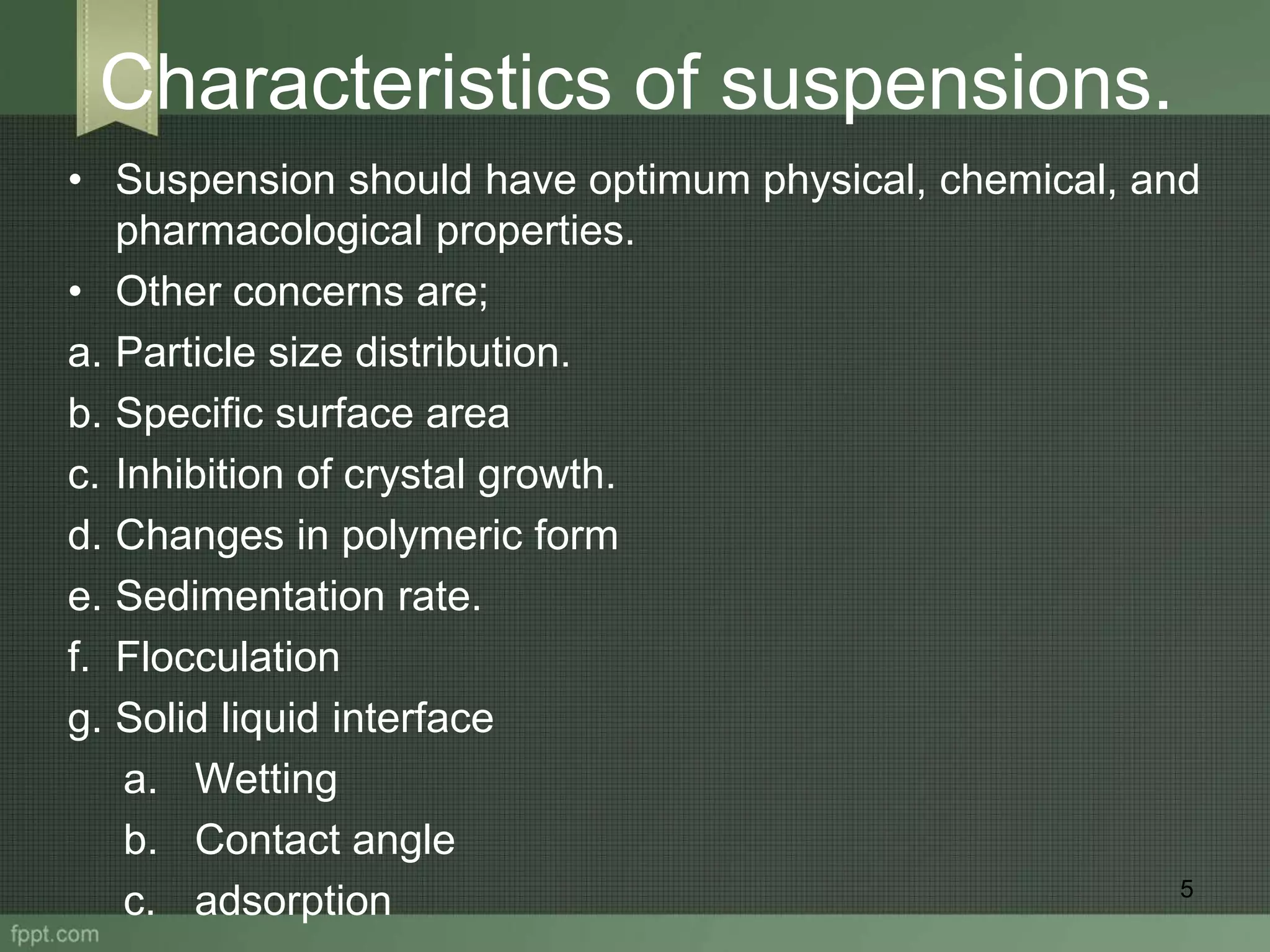 Theory of suspension | PPT