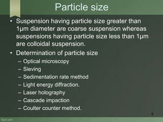Theory of suspension | PPT