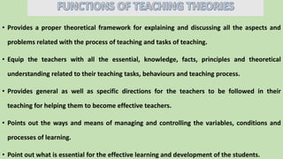 THEORY OF TEACHING AND LEARNING.pptx