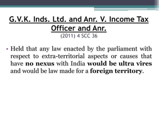 Theory of territorial nexus | PPTX
