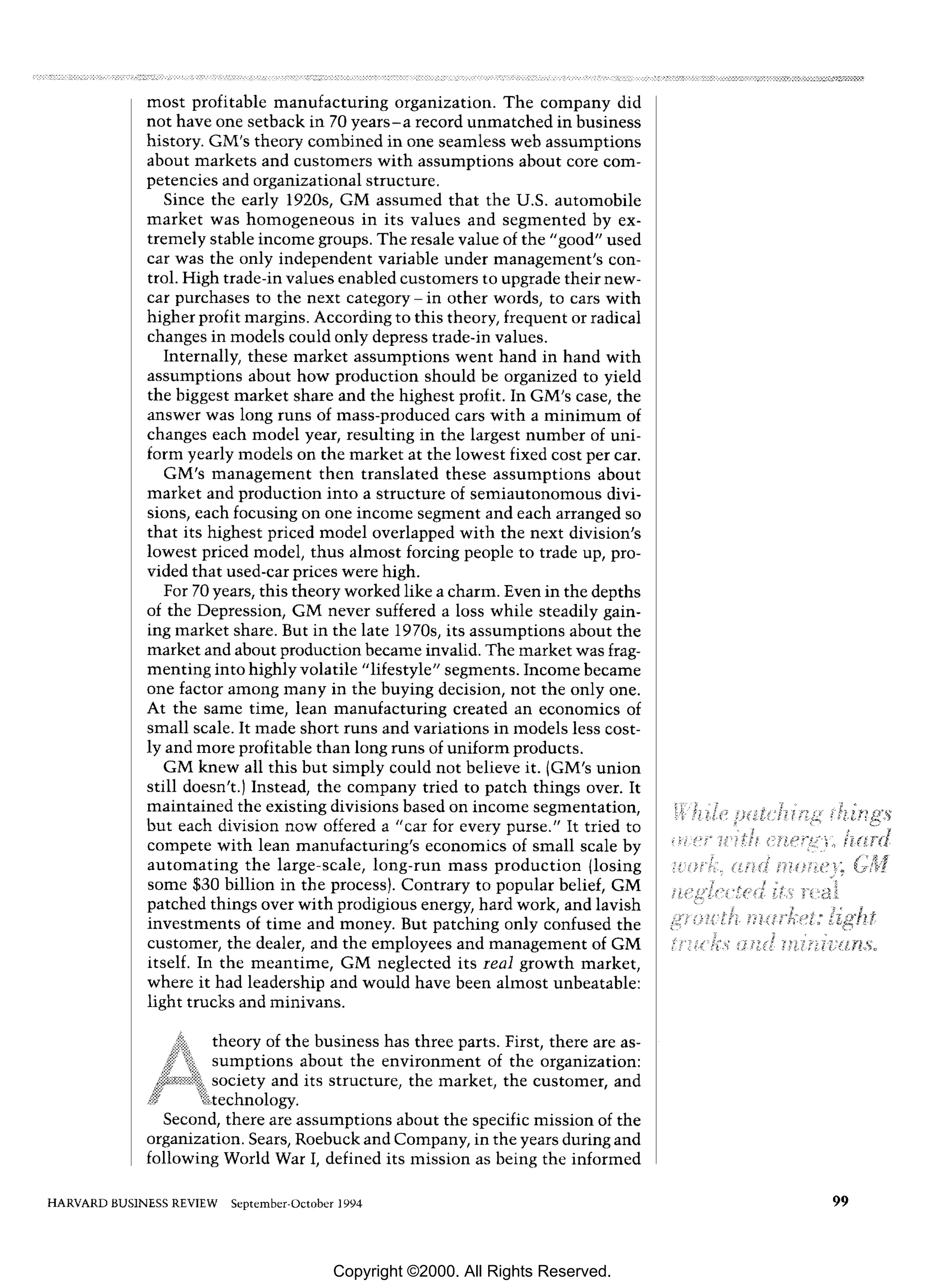 Theory of the business | PDF