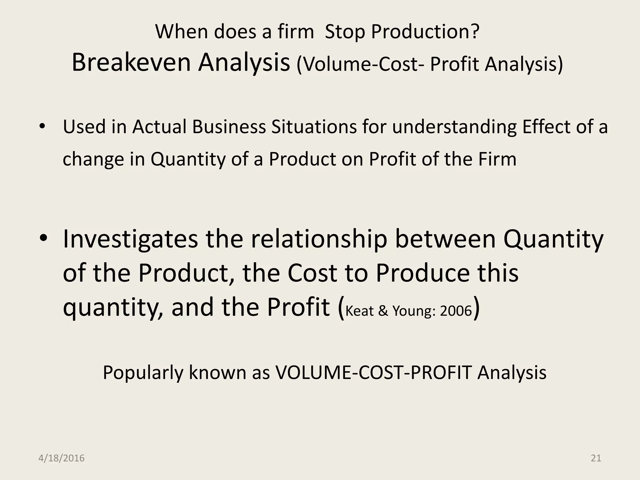 Theory of the Firm Lecture Notes (Economics) | PPTX