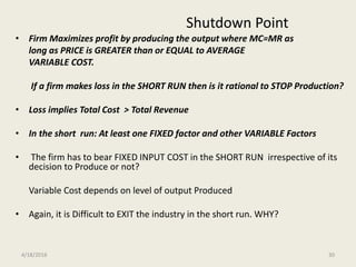 Theory of the Firm Lecture Notes (Economics) | PPTX