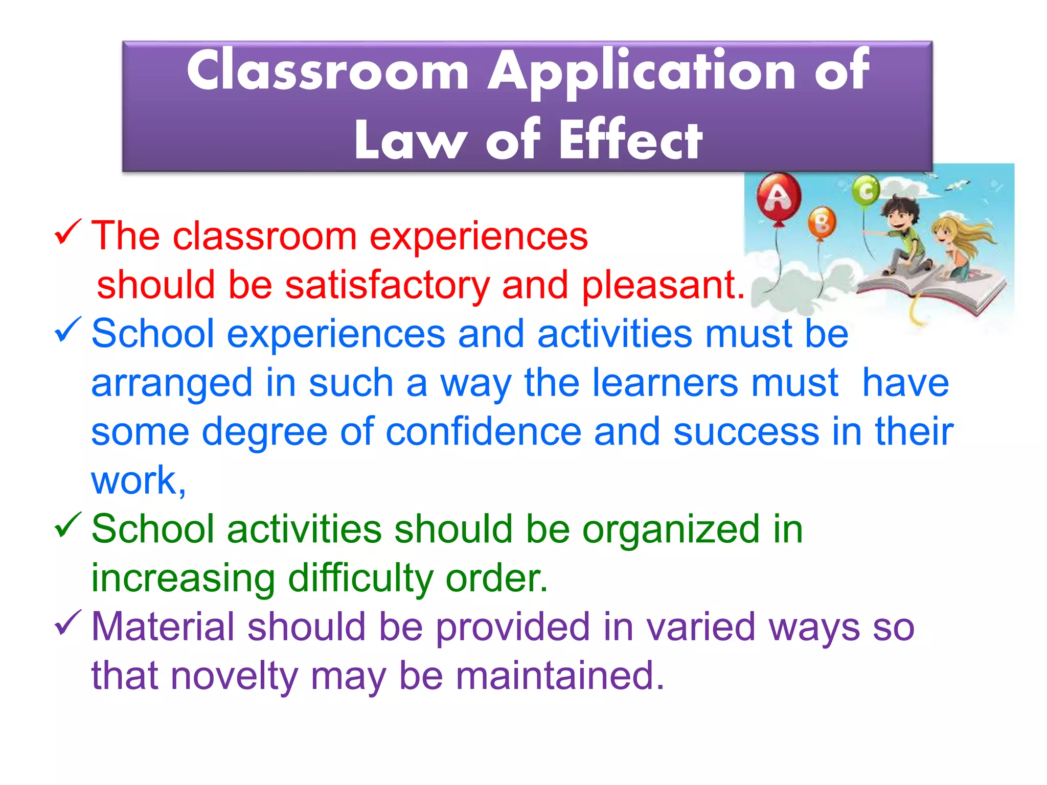 Theory of Thorndike - Learning Theory | PPTX