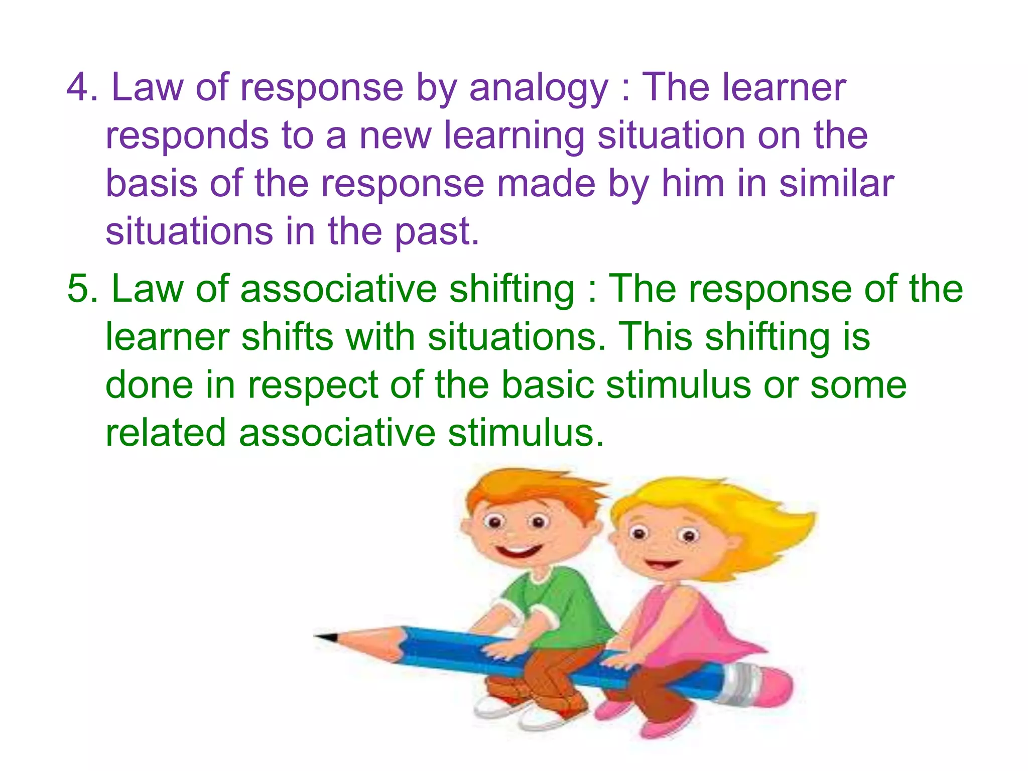 Theory of Thorndike - Learning Theory | PPTX