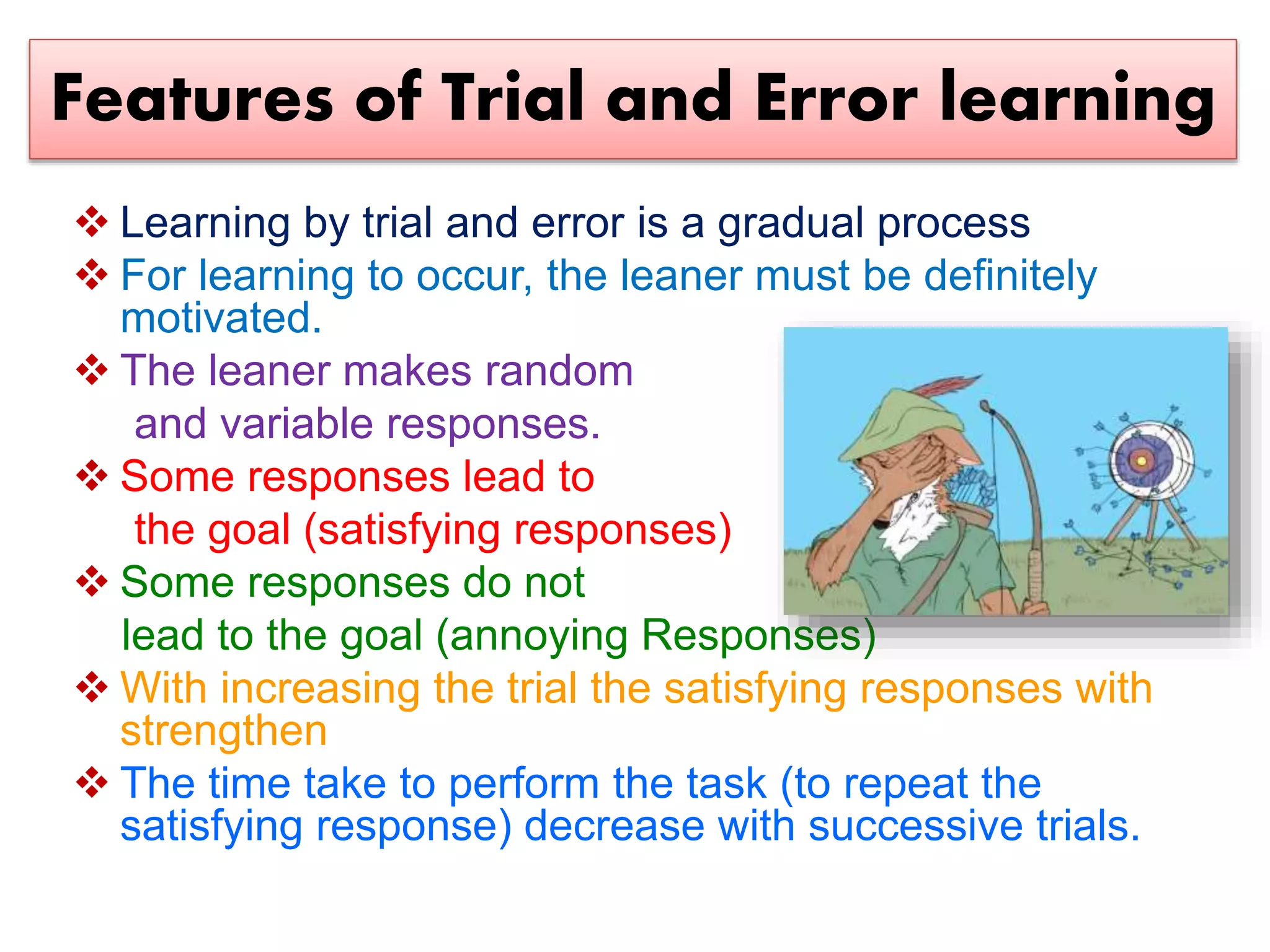 Theory of Thorndike - Learning Theory | PPTX