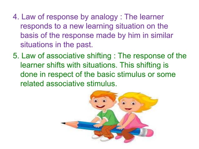 Theory of Thorndike - Learning Theory | PPTX