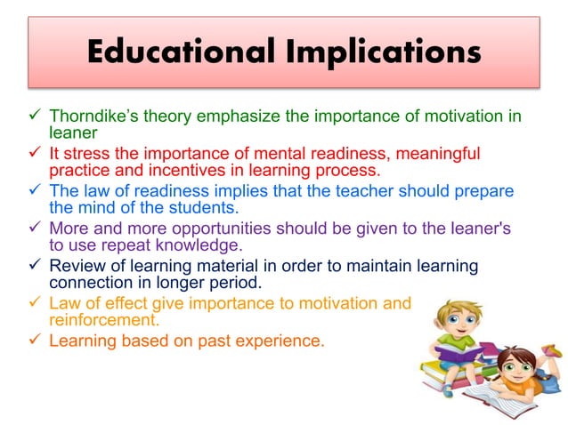 Theory of Thorndike - Learning Theory | PPTX