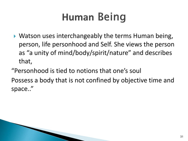 Theory of transpersonal caring (jean watson )... | PDF