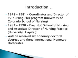 Theory of transpersonal caring (jean watson )... | PDF