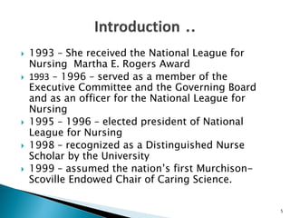 Theory of transpersonal caring (jean watson )... | PDF