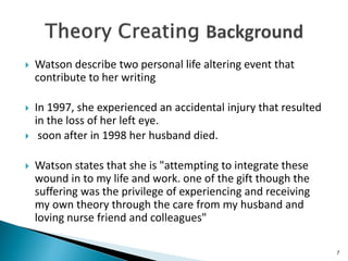 Theory of transpersonal caring (jean watson )... | PDF