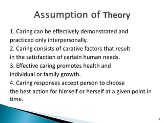Theory of transpersonal caring (jean watson )... | PDF