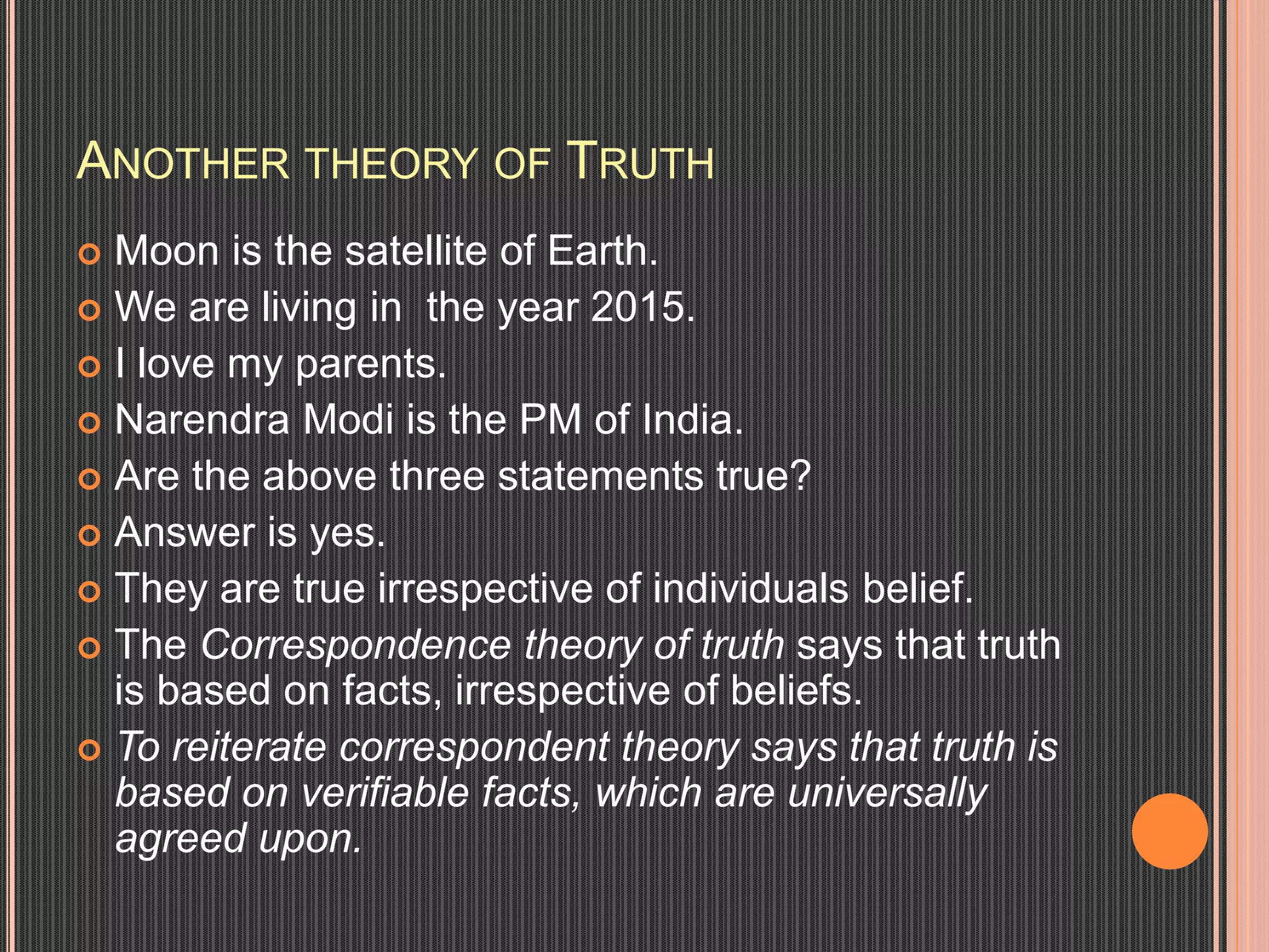 Theory of truth | PPTX