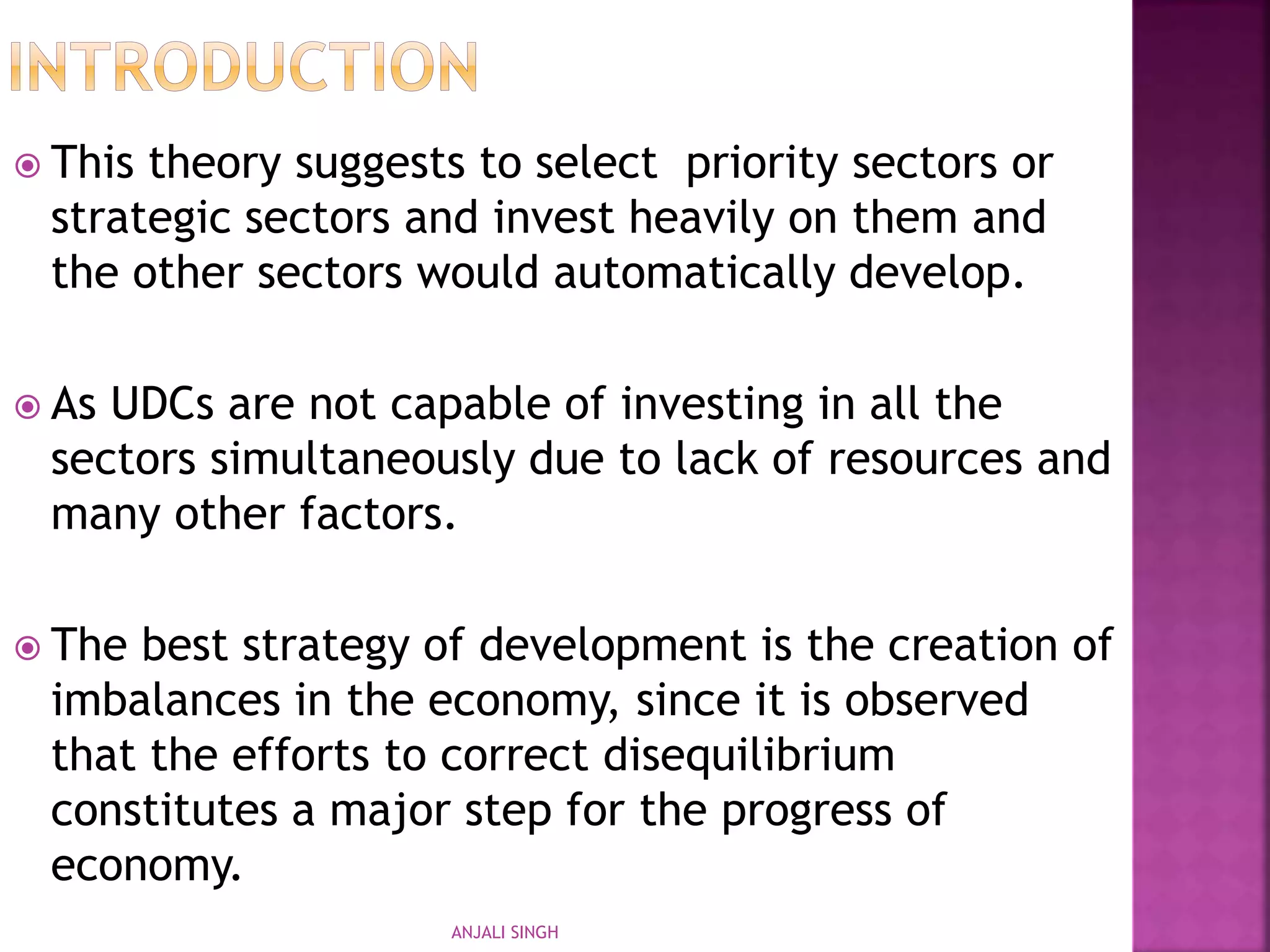 Theory of unbalanced growth | PPTX
