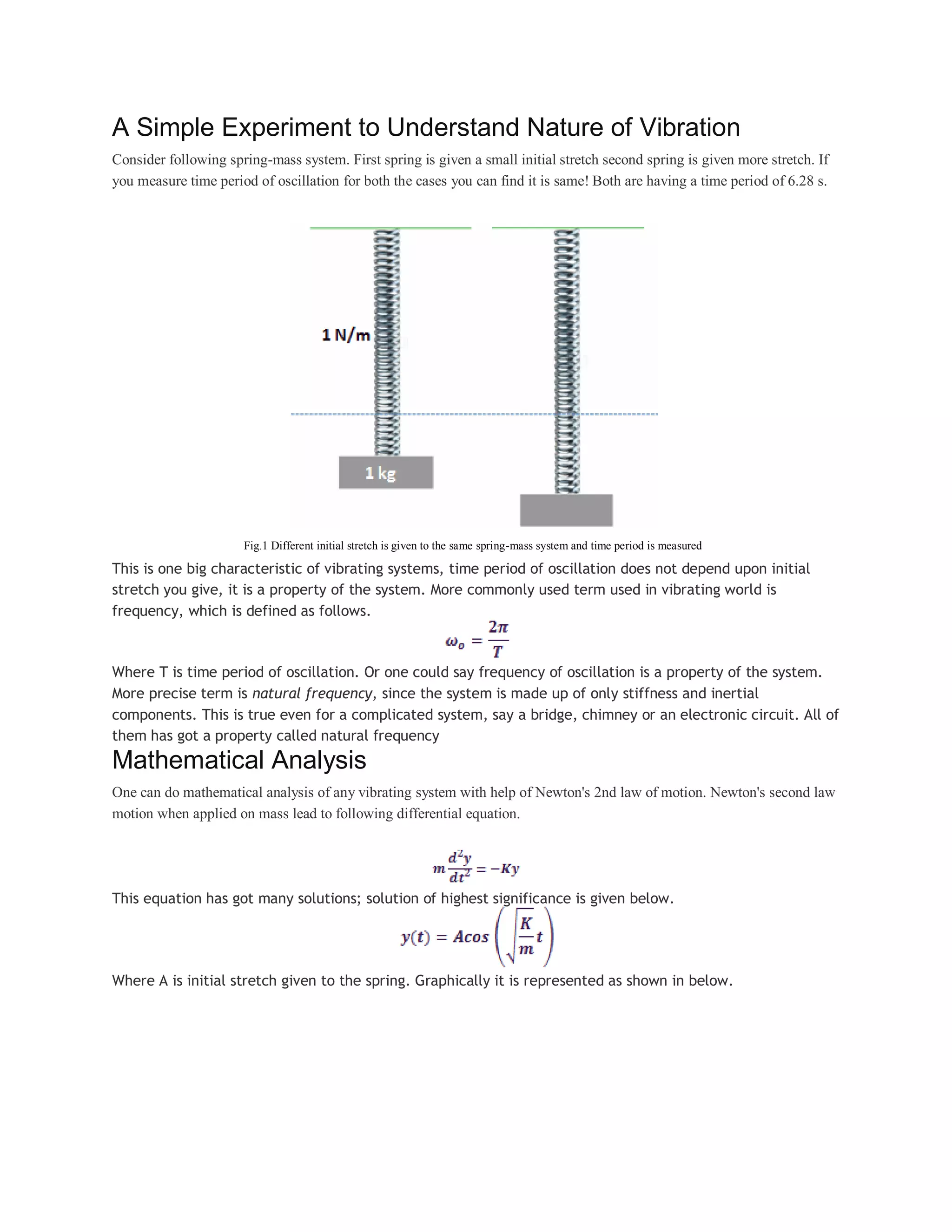 Theory of vibration | PDF
