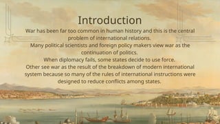 theory of war. International Relations.. | PPTX