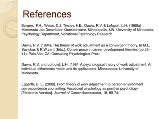 Theory of work adjustment | PPTX