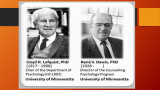 Theory of work adjustment | PDF