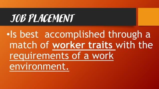 Theory of work adjustment | PDF | Careers