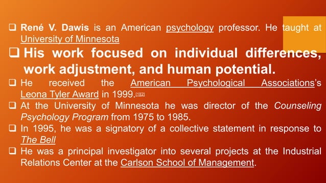 Theory of work adjustment | PDF | Careers