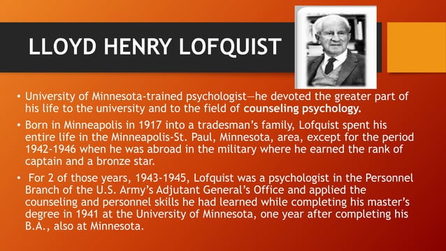 Theory of work adjustment | PDF | Careers