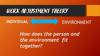 Theory of work adjustment | PDF