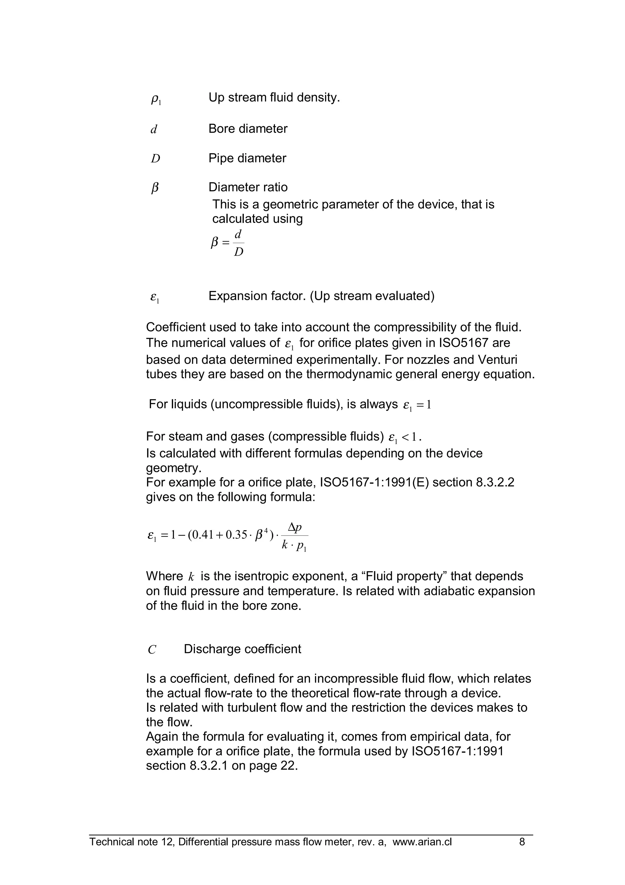 Theory overview of flow measurement using differential pressure device ...