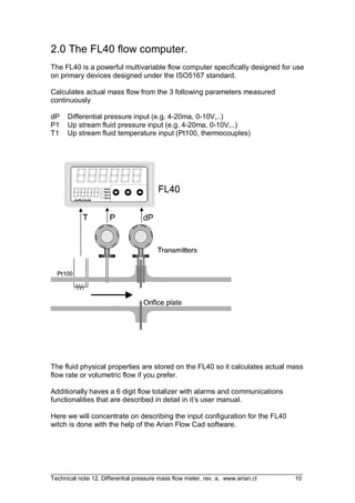 Theory overview of flow measurement using differential pressure device | PDF | Physics | Science
