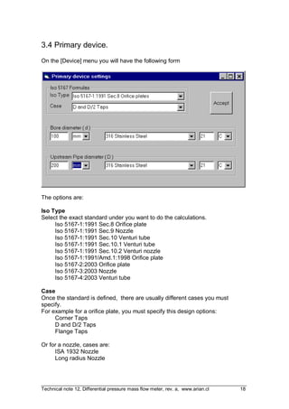 Theory overview of flow measurement using differential pressure device ...