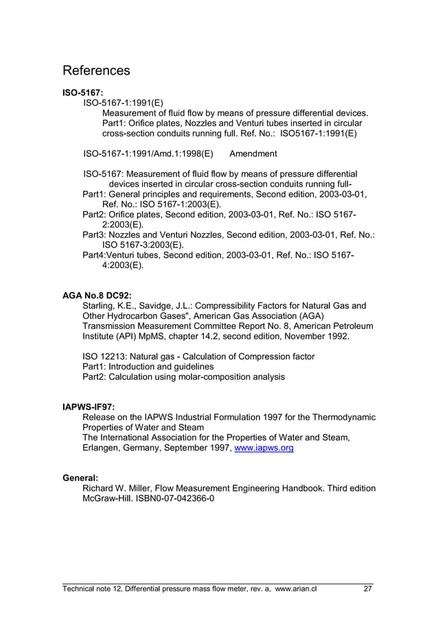 Theory overview of flow measurement using differential pressure device | PDF | Physics | Science