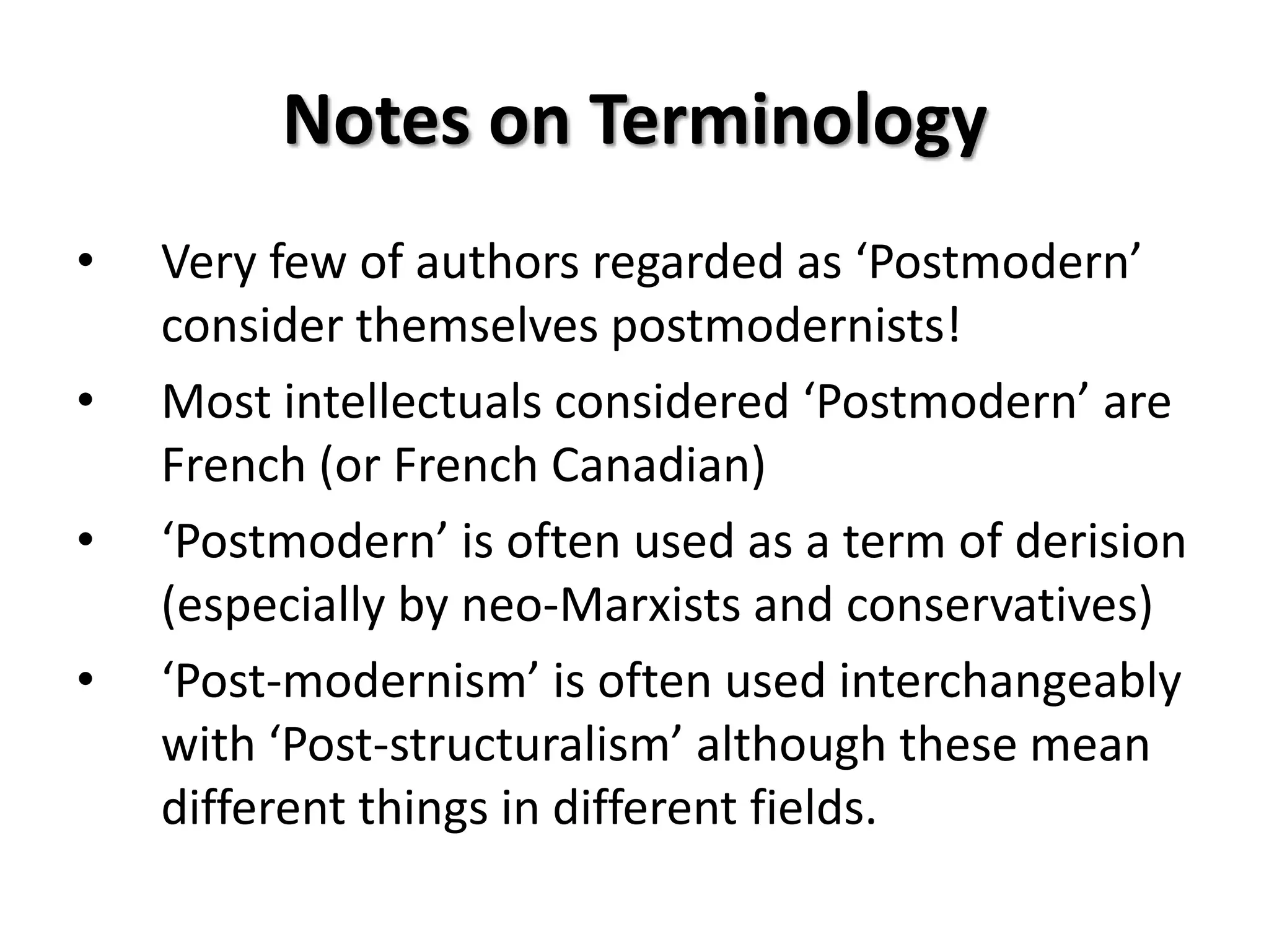 Postmodernism (Foucault and Baudrillard) | PPTX