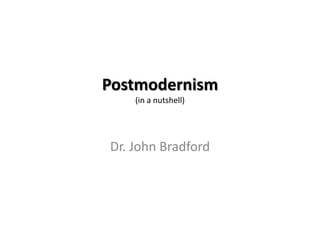 Postmodernism (Foucault and Baudrillard) | PPTX