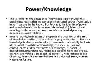 Postmodernism (Foucault and Baudrillard) | PPTX
