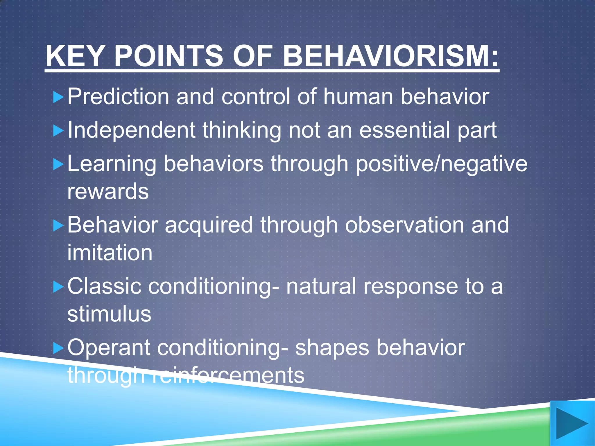 Theory PowerPoint: Behaviorism | PPTX