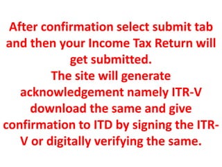 e filing of Income Tax Return | PPTX