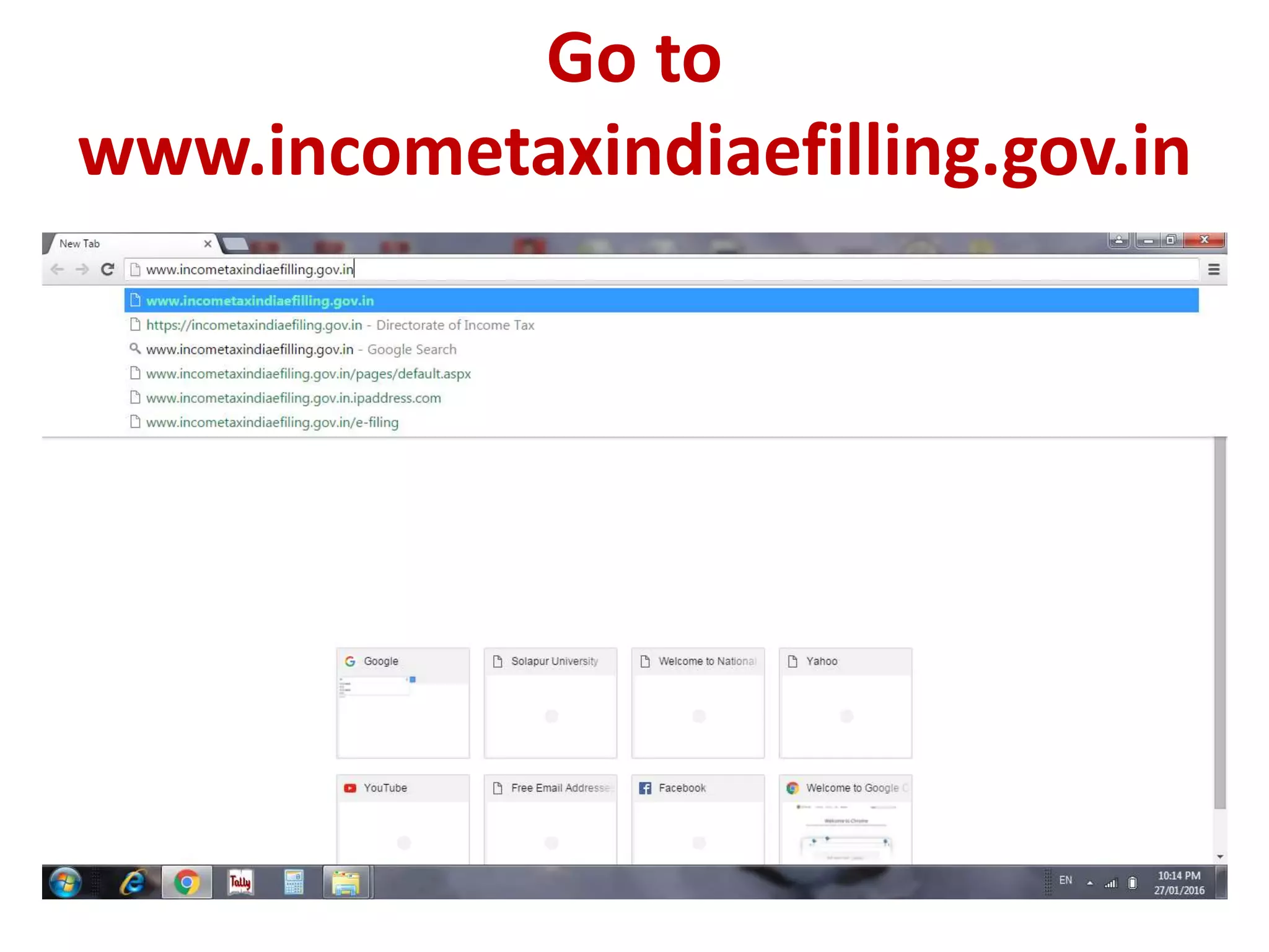 e filing of Income Tax Return | PPTX