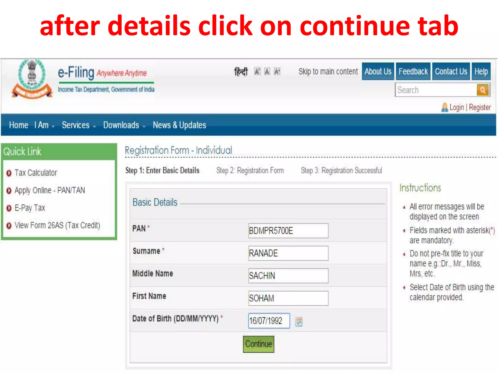 e filing of Income Tax Return | PPTX
