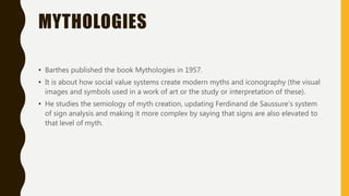 Theory - Roland Barthes - Media | PPTX