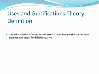 Theory Research for Media | PPTX